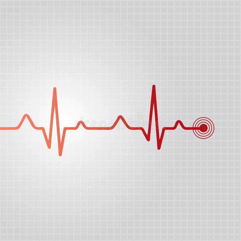 Abstract Heart Beats Cardiogram Illustration Stock Vector ...