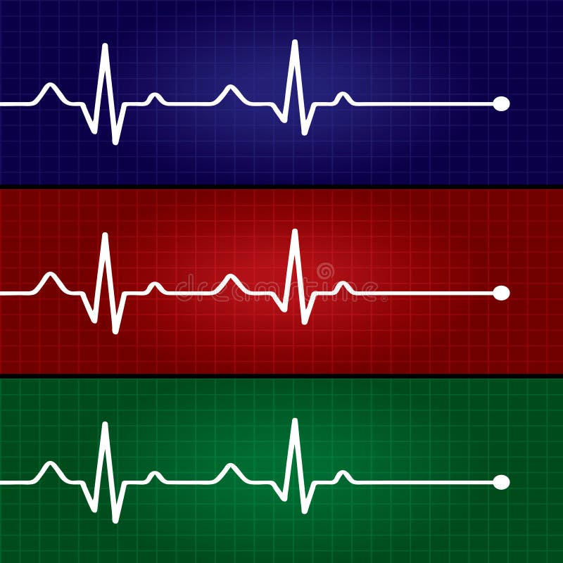 Abstract Heart Beats Cardiogram Illustration . Stock Vector ...