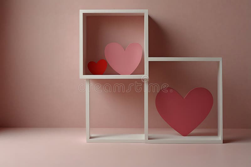 Abstract Heart Composition Express Love with this Unique Design Stock ...