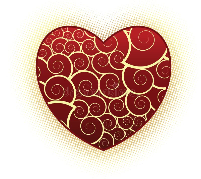 Abstract Heart Design stock vector. Illustration of heart - 7742780