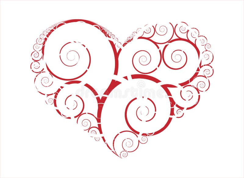Abstract Heart Design Vector Stock Vector - Illustration of creative ...