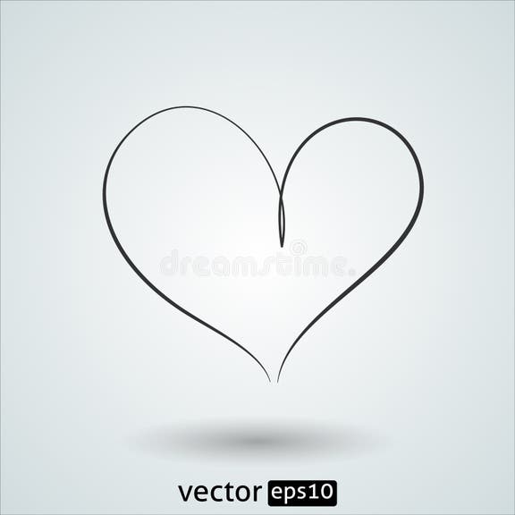 Abstract heart icon stock vector. Illustration of abstract - 86231613