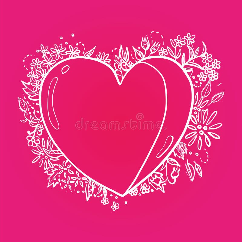 Abstract heart. stock vector. Illustration of cute, gift - 64795859