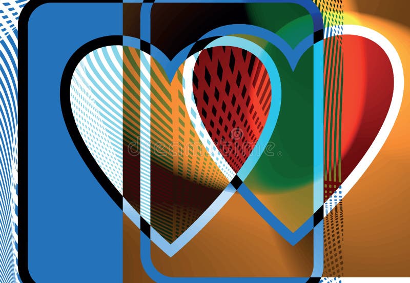 Abstract Heart Illustration Stock Vector - Illustration of connection ...