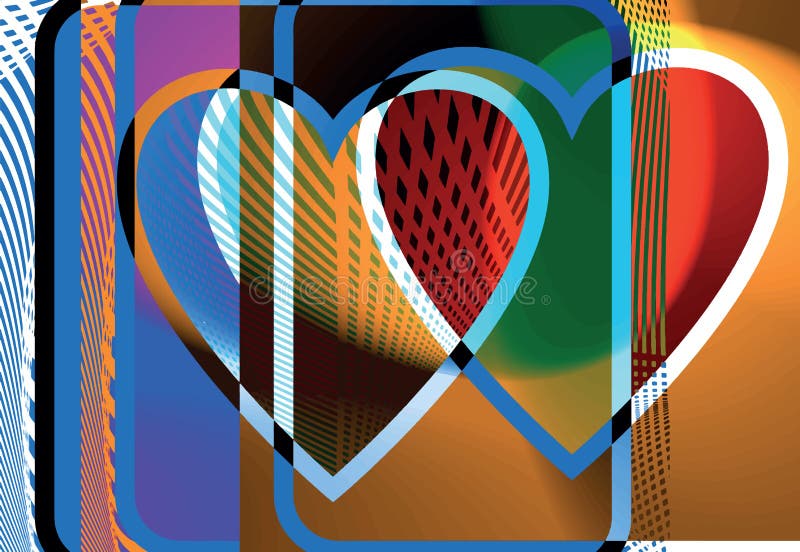 Abstract Heart Illustration Stock Vector - Illustration of decor ...