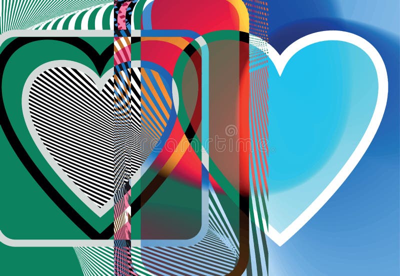Abstract Heart Illustration Stock Vector - Illustration of cool ...
