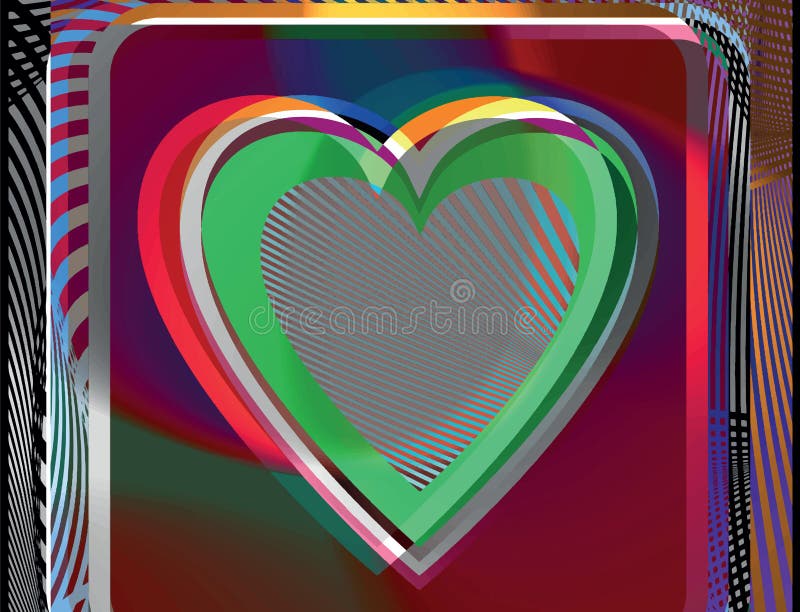 Abstract Heart Illustration Stock Vector - Illustration of fragment ...