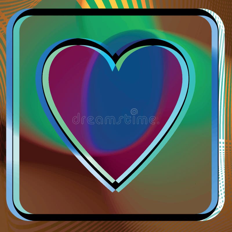 Abstract Heart Illustration Stock Vector - Illustration of drawing ...
