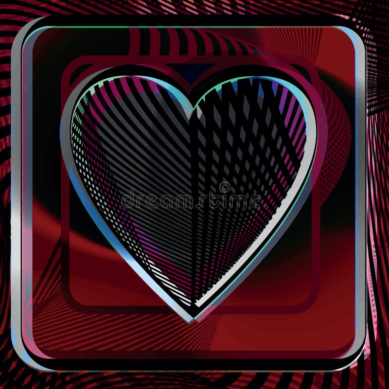 Abstract Heart Illustration Stock Vector - Illustration of grungy ...