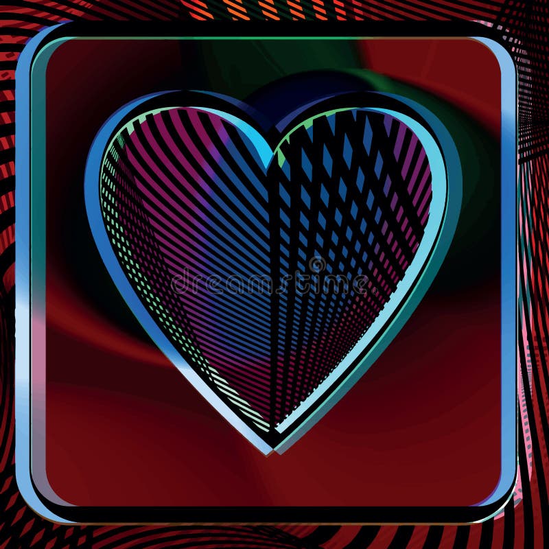 Abstract Heart Illustration Stock Vector - Illustration of holiday ...