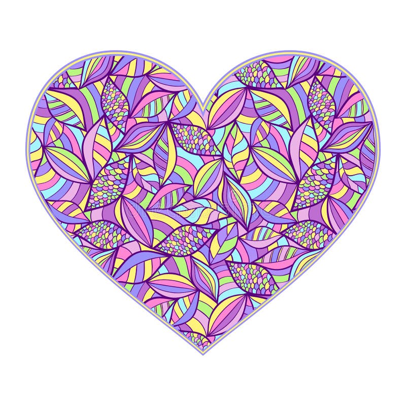 Abstract Heart on White Background Stock Vector - Illustration of ...