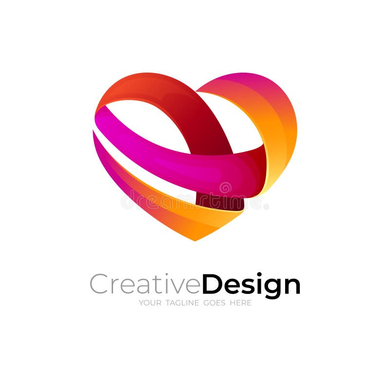 Abstract Heart Logo with Social Design Vector, Social Logos Stock ...