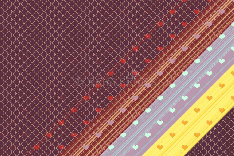 Abstract Heart Pattern Template for Fabric, Tile Design. Background ...