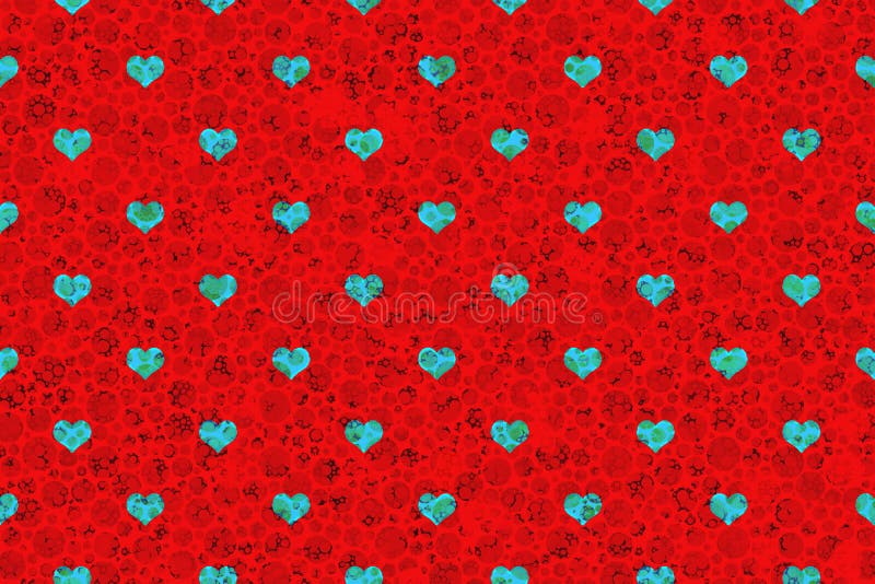 Abstract Heart Pattern Template for Fabric, Tile Design. Background ...