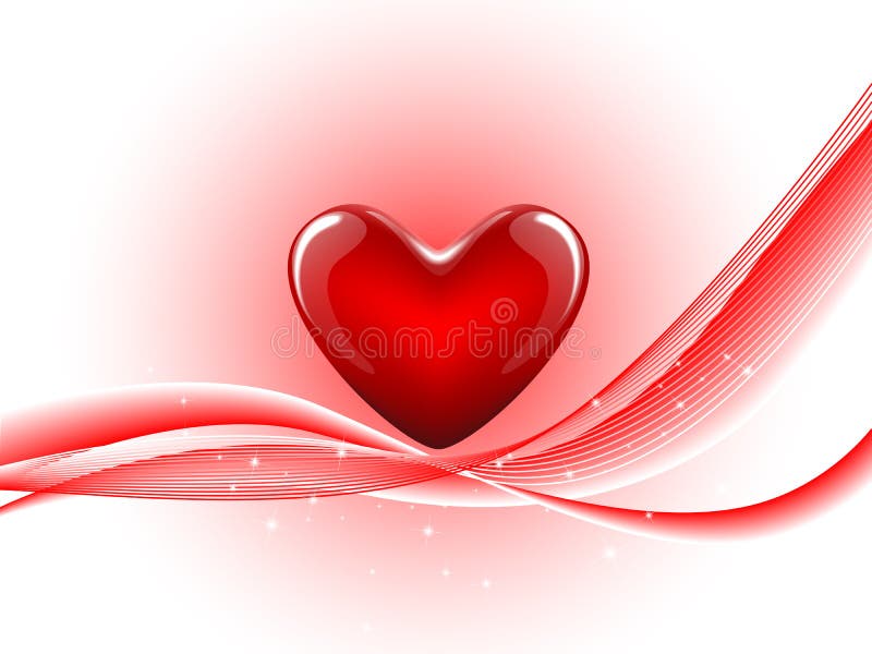 Abstract heart shape stock vector. Illustration of symbol - 36897834