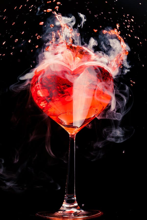 Red cocktail with splash stock image. Image of abstract - 34511389