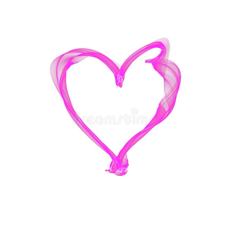 The Abstract Heart is Transparent, Bright and Airy Stock Image - Image ...