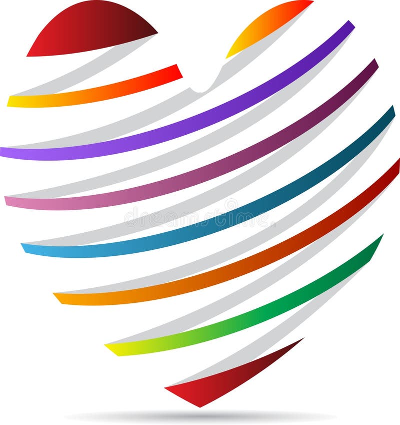 Abstract Heart Shape stock vector. Illustration of moon - 22697069