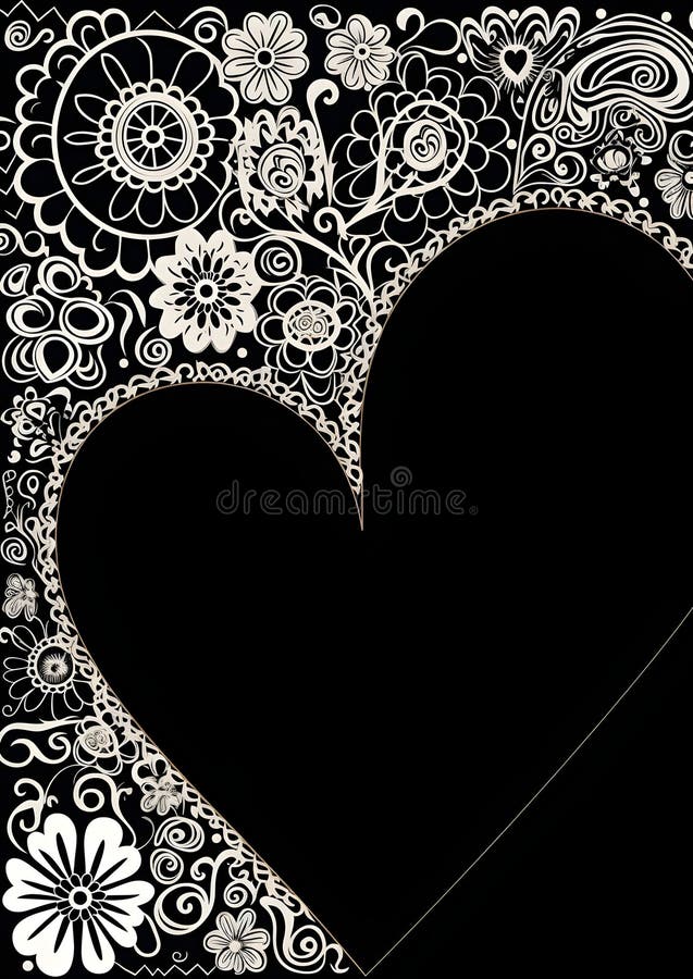Abstract Hearts Lace Background. Invitation and Celebration Card. Stock ...