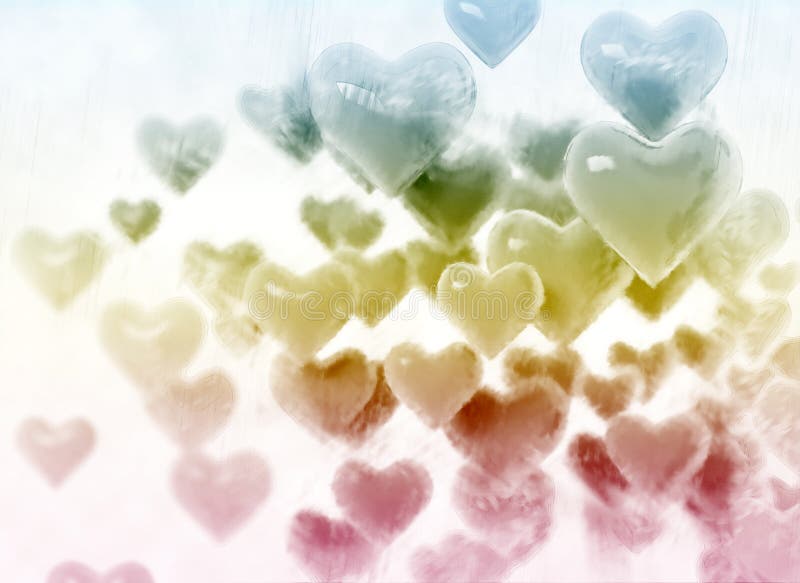 Abstract hearts stock illustration. Illustration of brush - 79072791