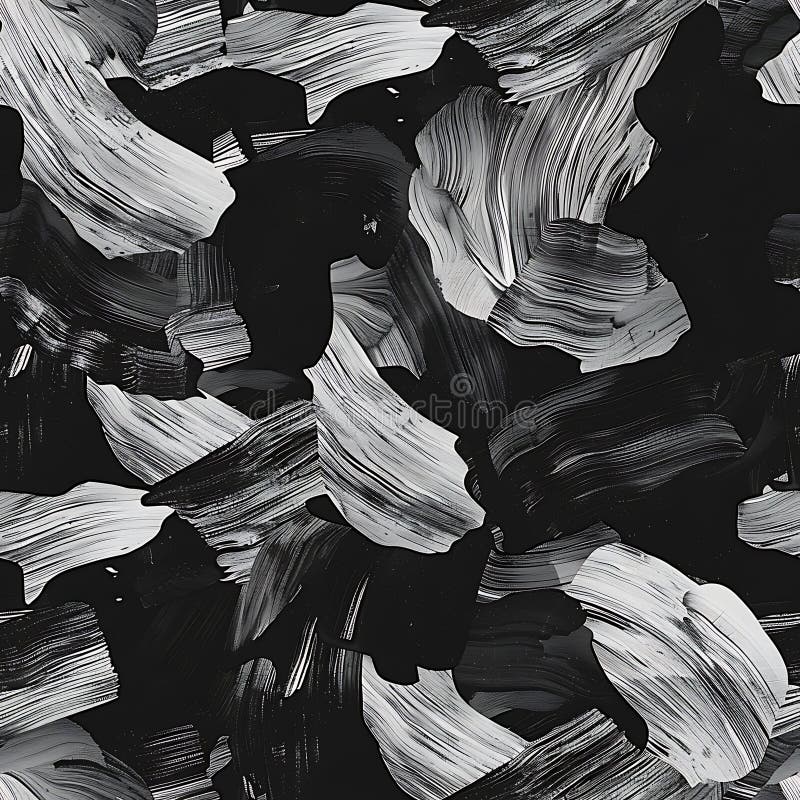 Abstract Heavy Black Paint Repeating Pattern Background Stock ...