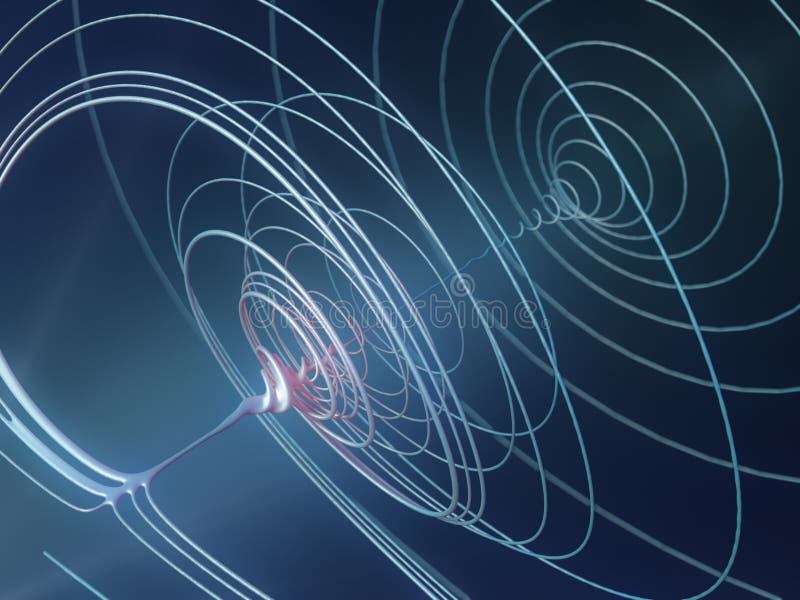 Abstract Helics Shape Effect Background. 3d Rendering Stock ...