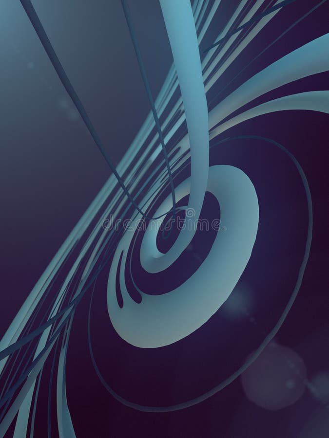 Abstract Helics Shape Effect Background. 3d Rendering Stock ...