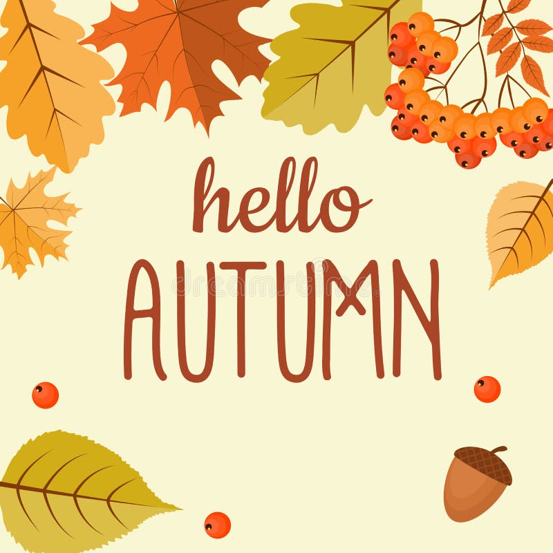 Hello September Floral Illustration Stock Image - Image of pattern ...