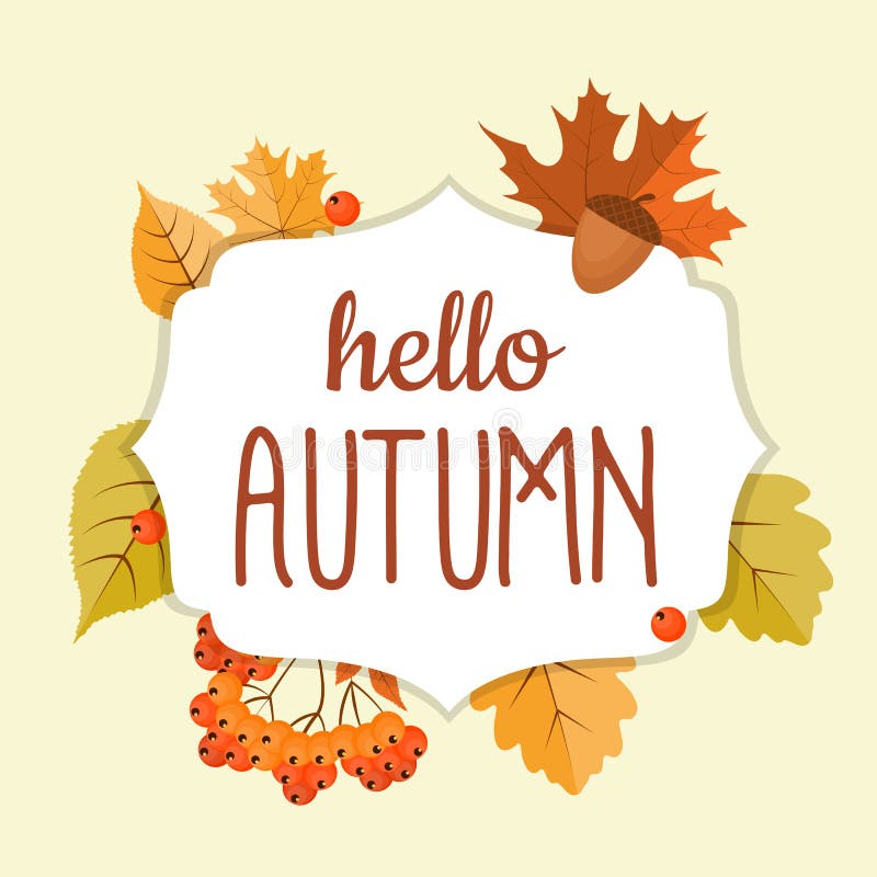 Hello September Floral Illustration Stock Image - Image of pattern ...