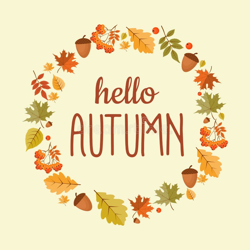 Hello September Floral Illustration Stock Image - Image of pattern ...
