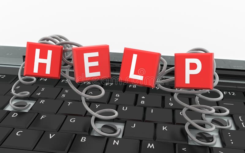 Abstract help stock illustration. Illustration of button - 13643283