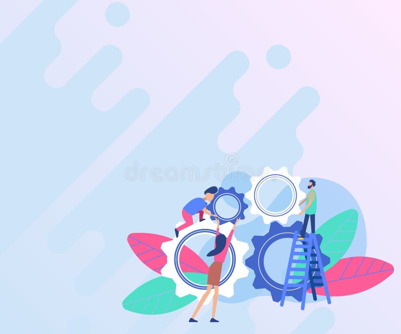 Abstract Helping Build Community, Society Working Together Concept ...