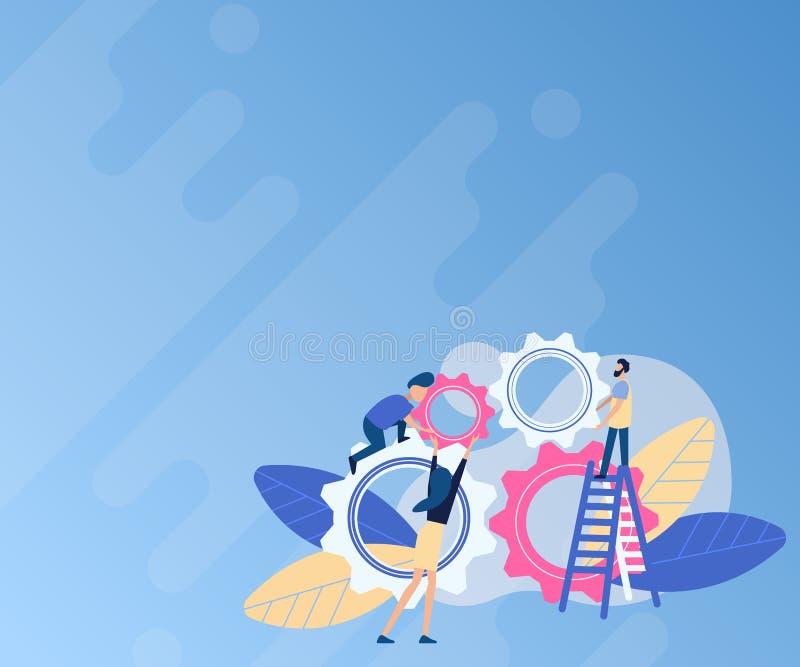 Abstract Helping Build Community, Society Working Together Concept ...