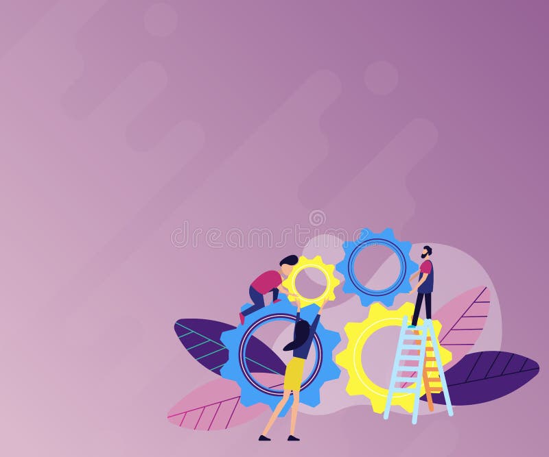 Abstract Helping Build Community, Society Working Together Concept ...