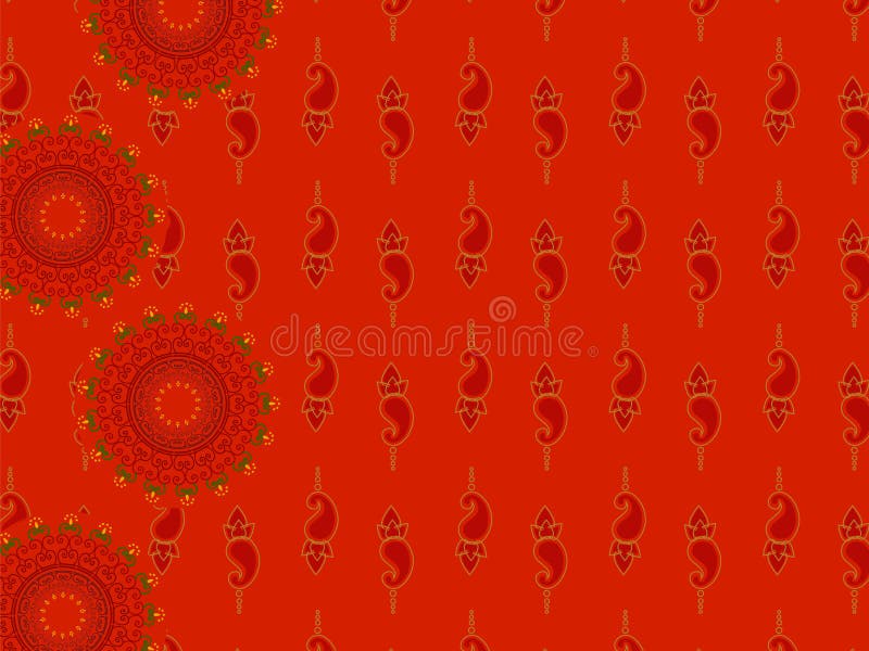 Abstract Henna Paisley-peacock Background Stock Vector - Illustration ...