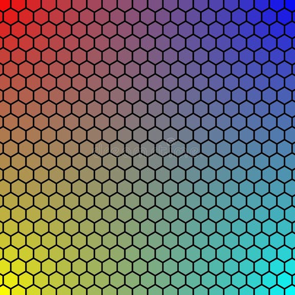 Abstract Hex Cube Background Stock Illustration - Illustration of text ...