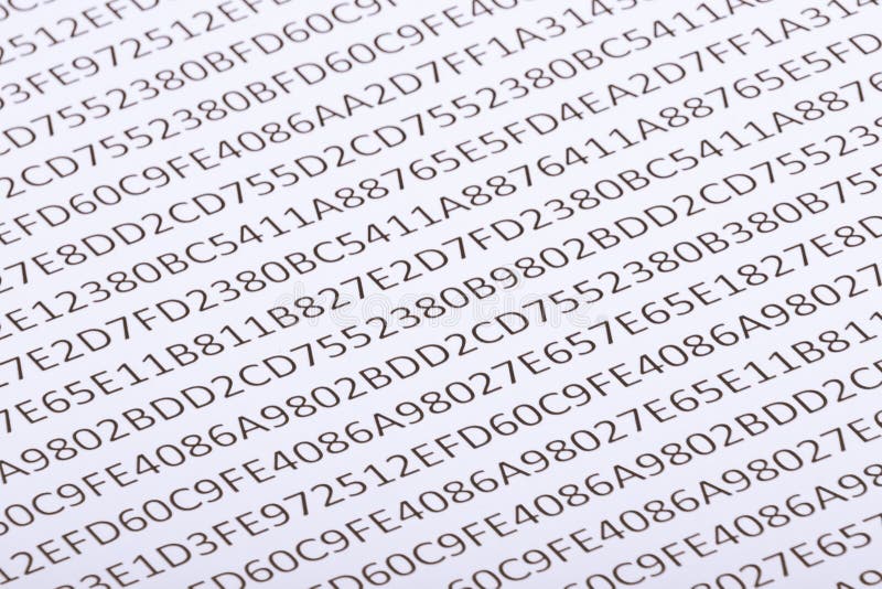 Abstract hexadecimal code stock image. Image of horizontal - 25063757