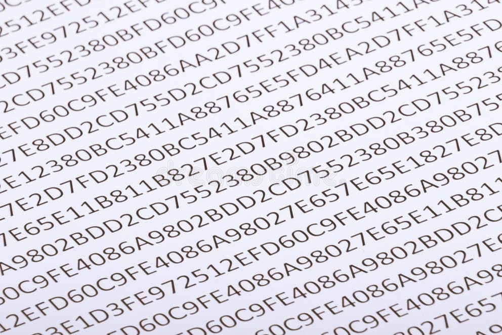 Abstract hexadecimal code stock image. Image of horizontal - 25063757
