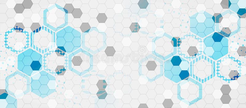 Abstract Hexagon Background for Design Works Stock Vector ...