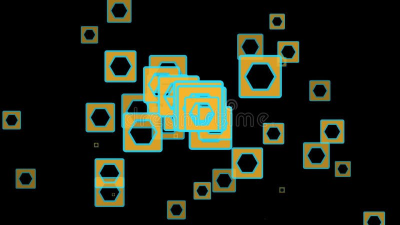 Abstract Hexagon Background Loop Stock Video - Video of digital, graphic: 333783831