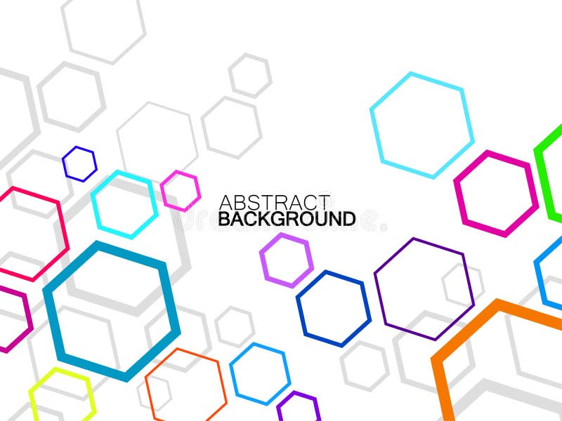 Abstract Hexagon Background, Molecular Structure, Geometric Shape with ... Abstract Hexagon Background, Molecular Structure, Geometric Shape with ...