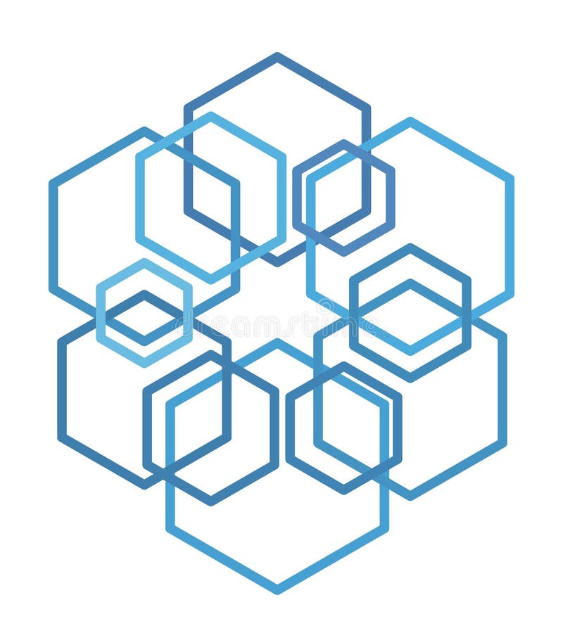 Abstract hexagon elements stock illustration. Illustration of abstract - 362387604