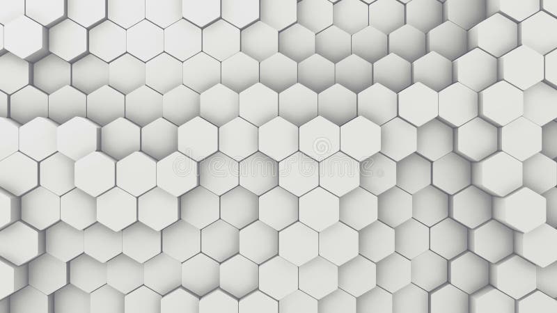 Abstract Hexagon Geometric Intro. Animated Surface Loop Footage. Light ...