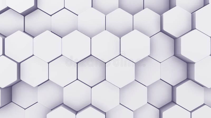 Abstract Hexagon Geometric Intro. Animated Surface Loop Footage. Light ...