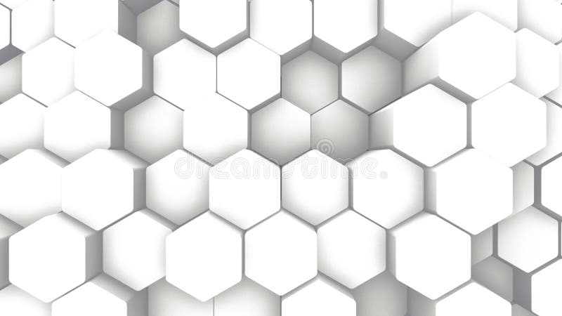 Abstract Hexagon Geometric Intro. Animated Surface Loop Footage. Light Hexagonal Grid Pattern ...