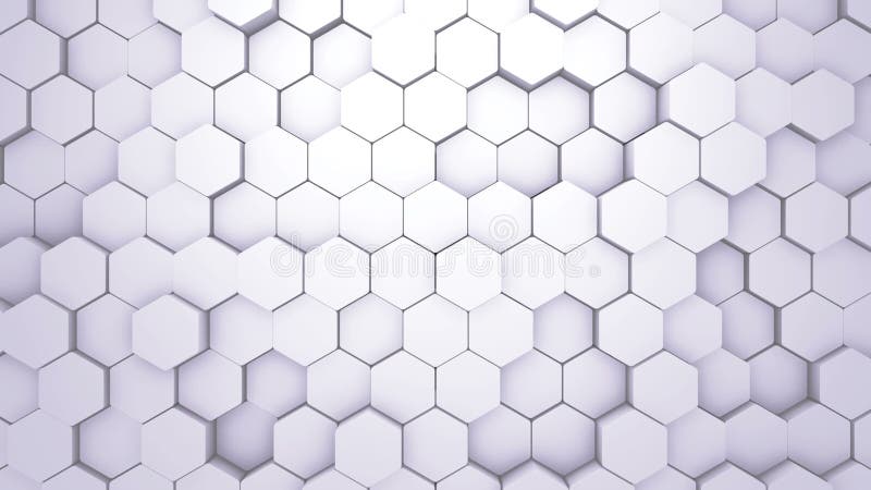Abstract Hexagon Geometric Intro. Animated Surface Loop Footage. Light ...