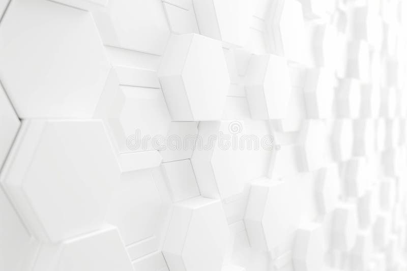 Abstract Hexagon Geometric Surface Loop 1A: Light Bright Clean Minimal Hexagonal Grid Pattern ...