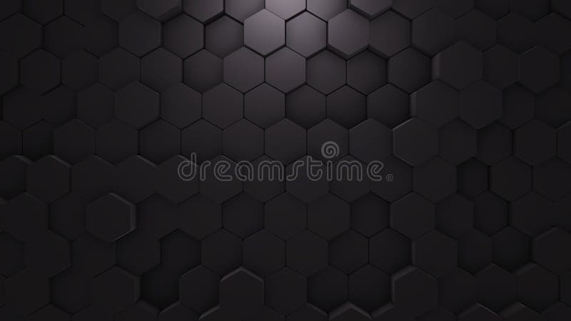 Illustration of Abstract Black Hexagon Texture for Background Stock ...