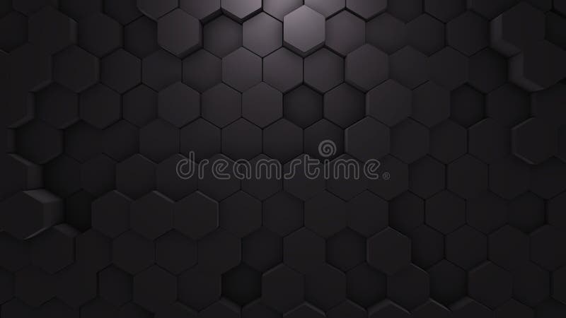 Illustration of Abstract Black Hexagon Texture for Background Stock ...