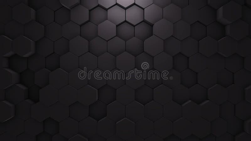 Illustration of Abstract Black Hexagon Texture for Background Stock ...